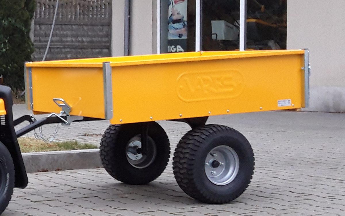 Przyczepa do traktorka Vares TR 220 S ocynk PLUS - kolor żółty Stiga