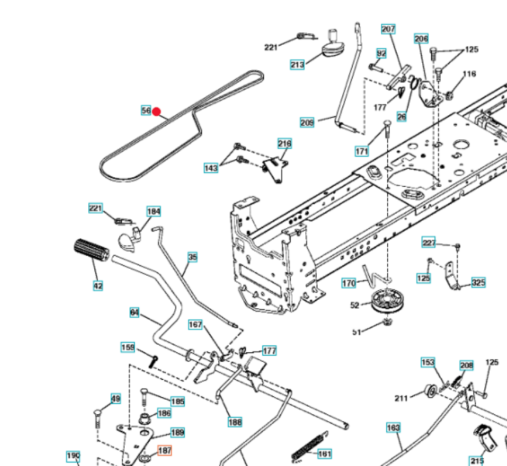 Oryginalny pasek jazdy traktorka Husqvarna TS / YTH (5928552-01)